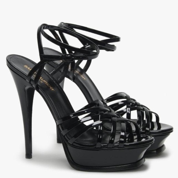 Yves Saint Laurent | Shoes | Ysl Tribute Cage Platform Ankle Strap ...
